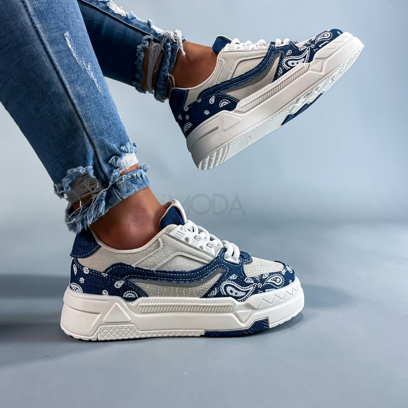 Bielo-modré tenisky | iMODA.sk