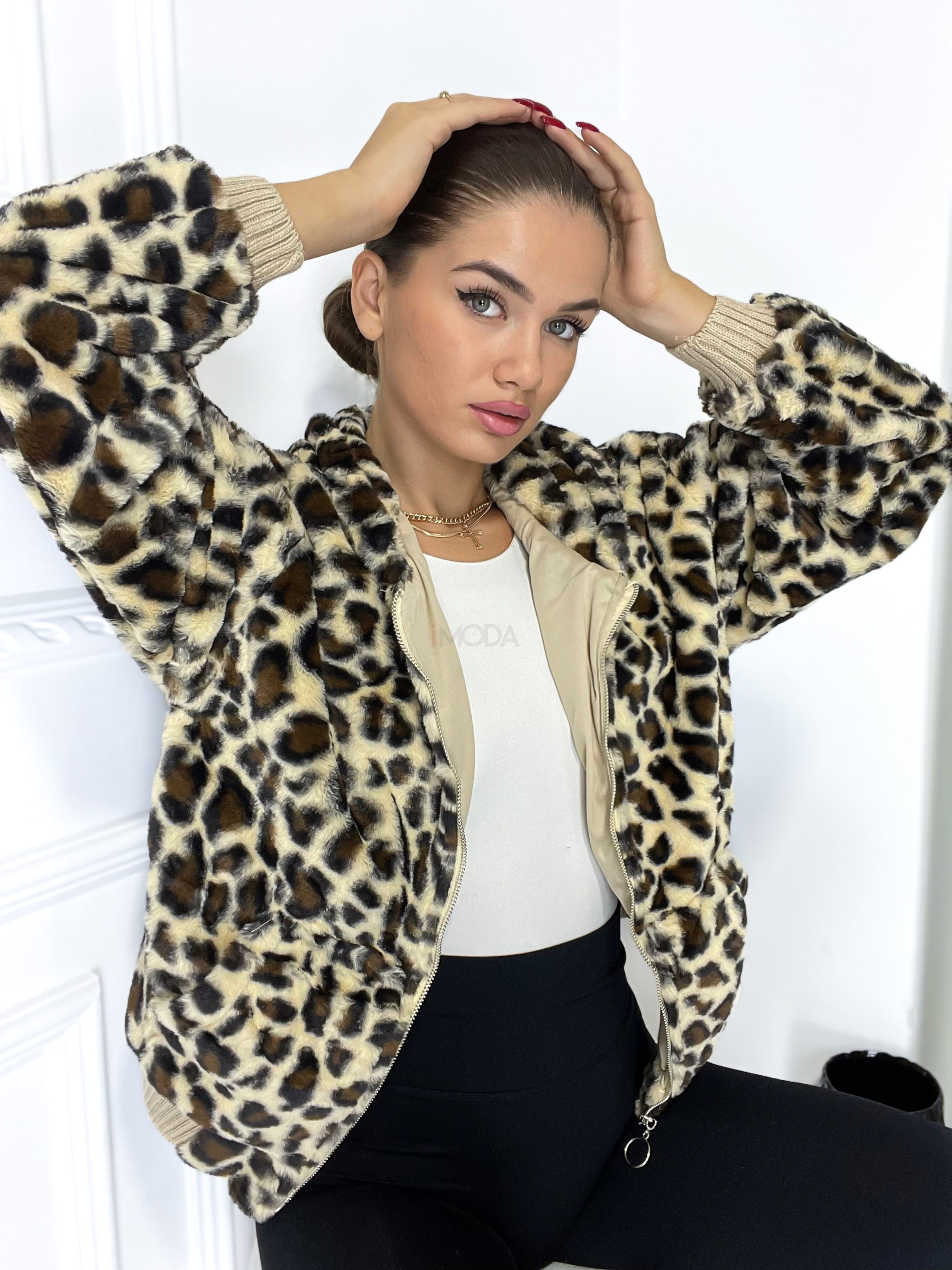 Leopardia krátka bombera | iMODA.sk