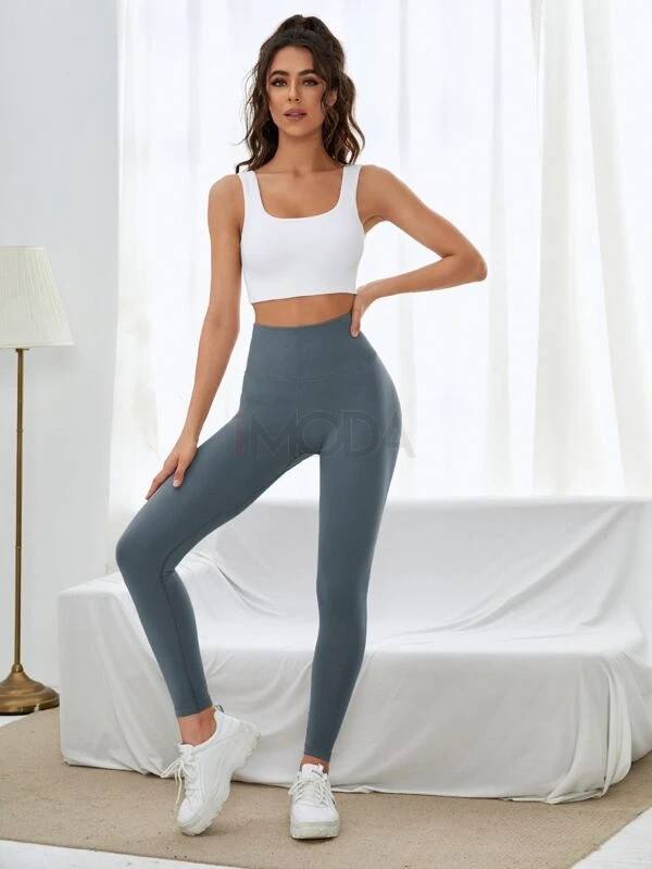 Modré legíny s vysokým pasom | iMODA.sk