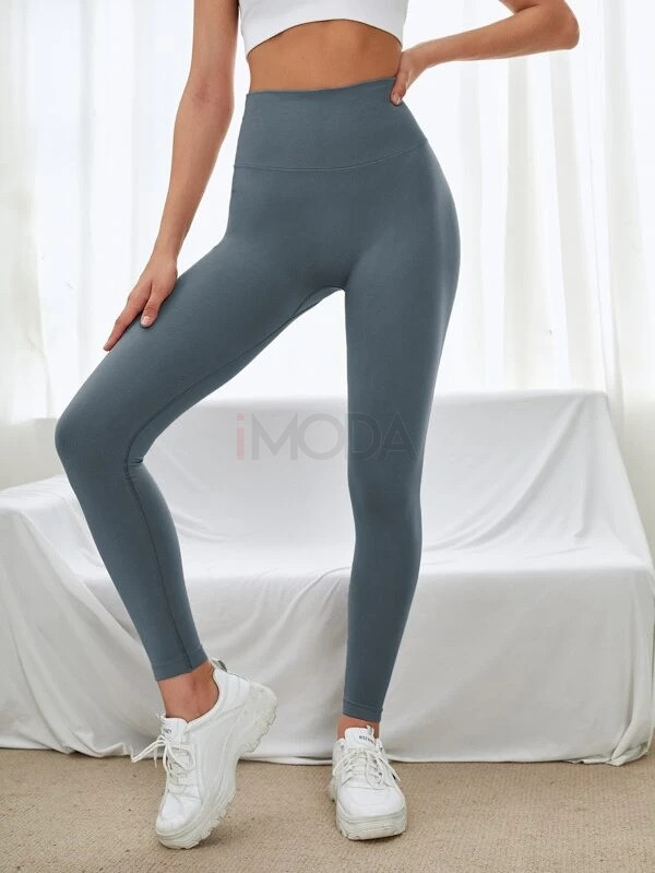 Modré legíny s vysokým pasom | iMODA.sk