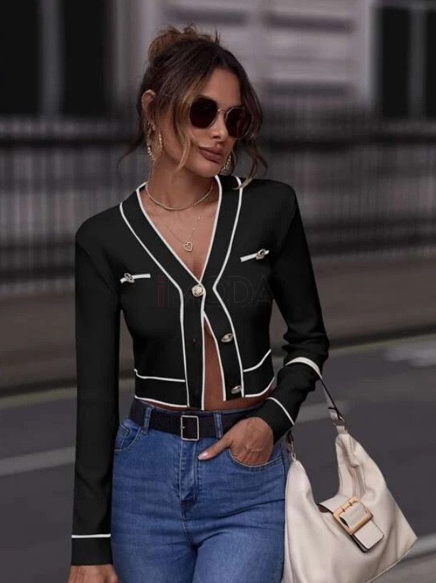 Čierny elegantný sveter | iMODA.sk