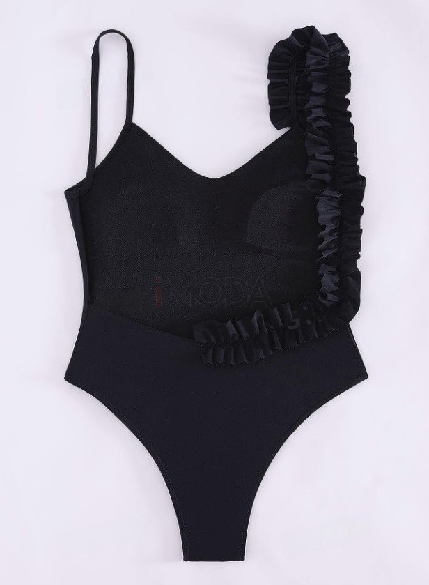 Čierne celé plavky s aplikáciou | iMODA.sk