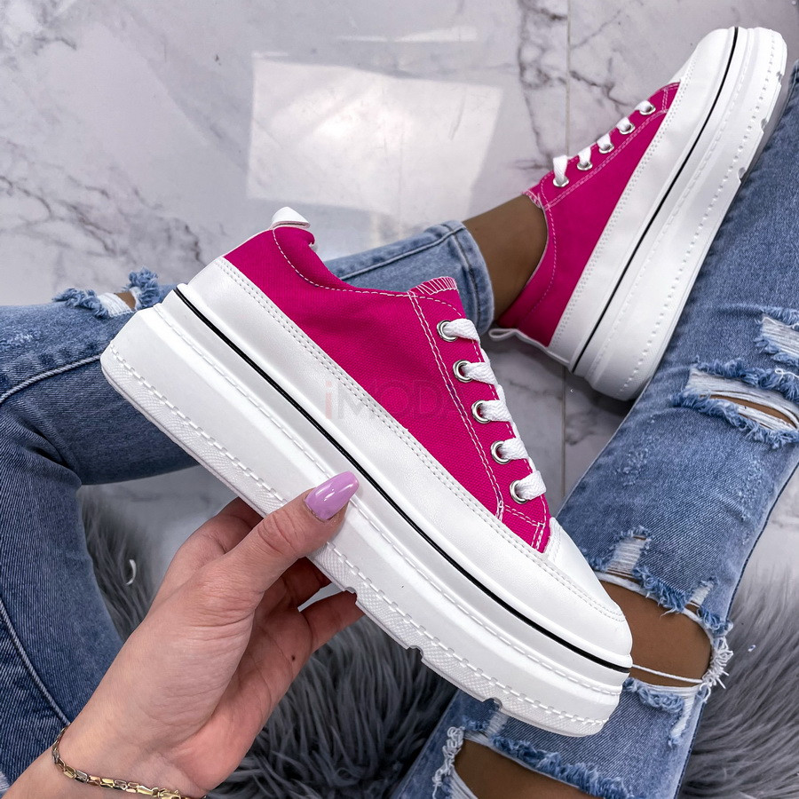 Fuchsiové platené tenisky | iMODA.sk