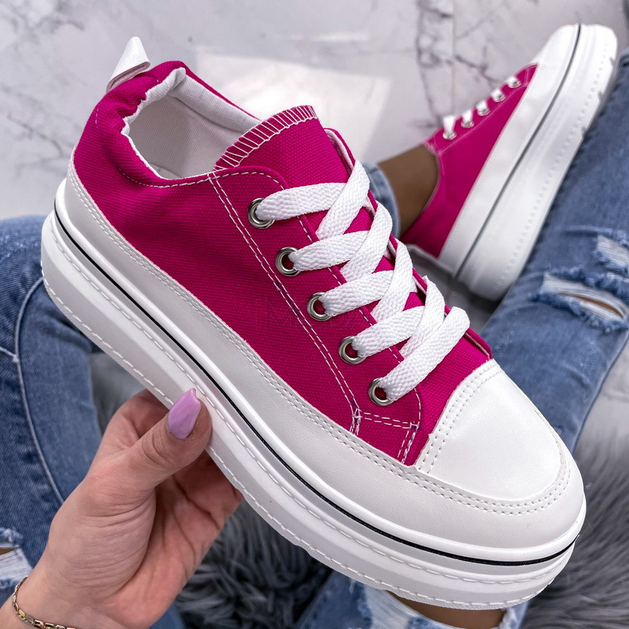 Fuchsiové platené tenisky | iMODA.sk