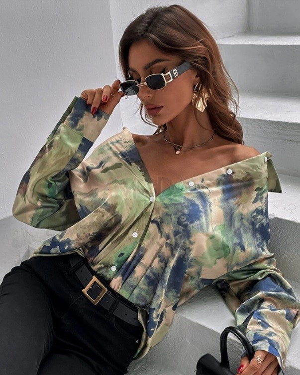 saténová košeľa MULTICOLOR | iMODA.sk